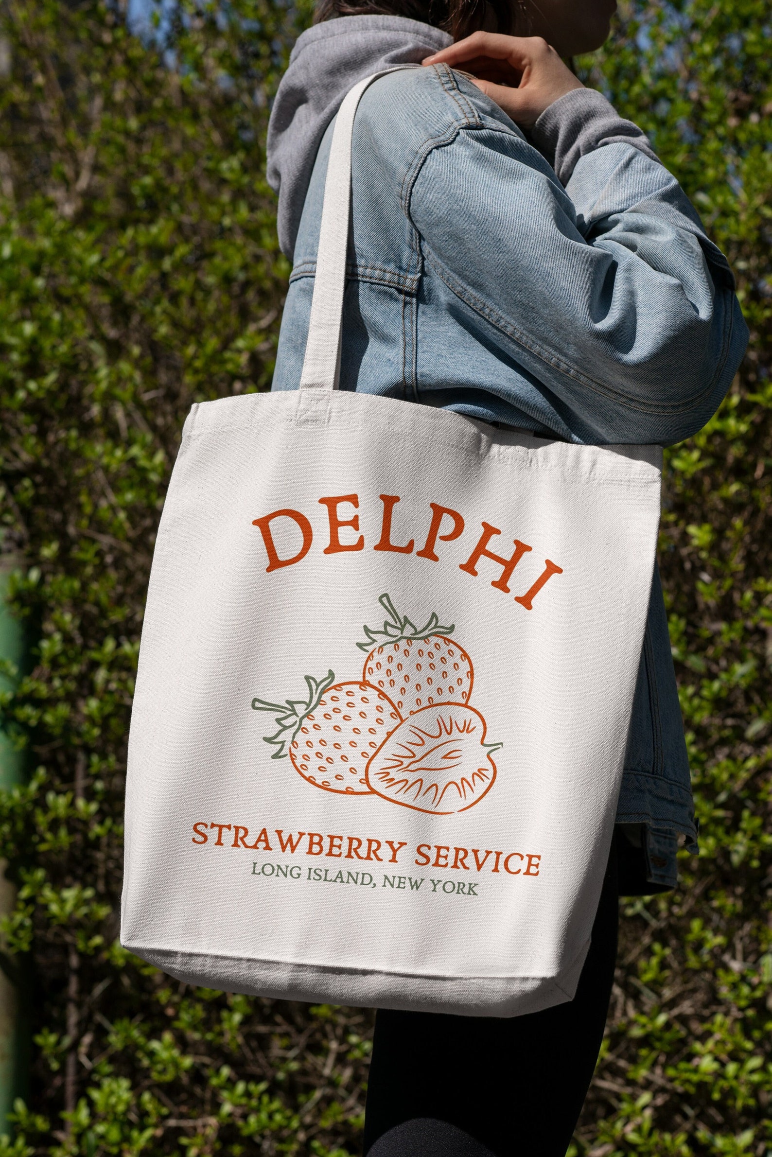 Camp Half Blood Delphi Strawberry Services Tote Bag Percy Jackson PJO ...
