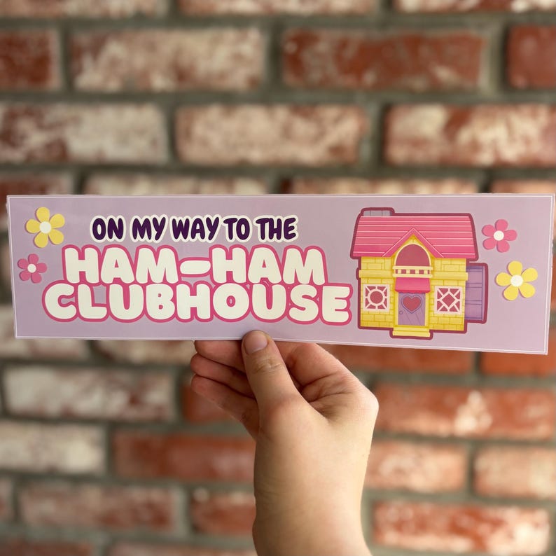 Hamtaro Ham-ham Clubhouse Bumper Sticker - Etsy