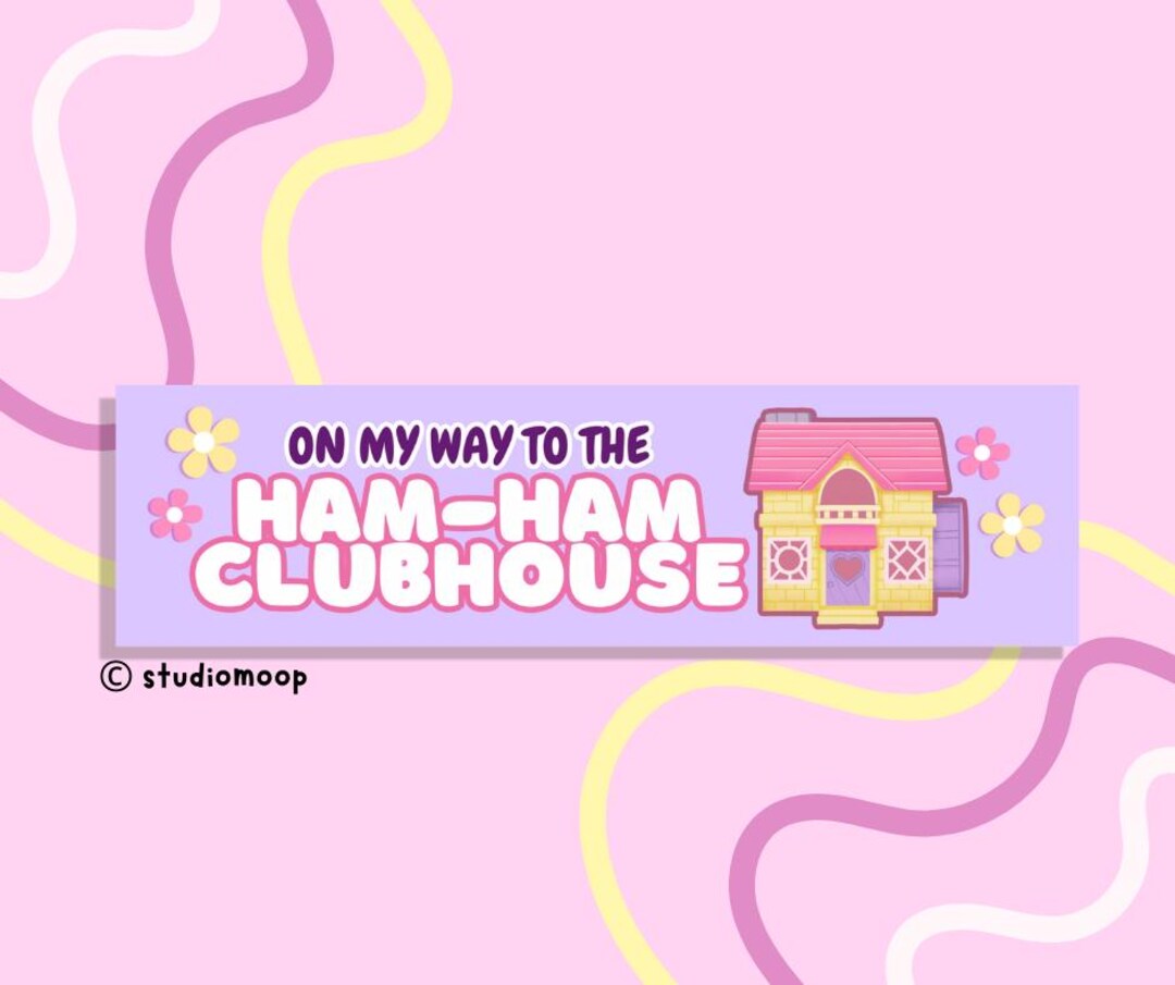 Hamtaro Ham-ham Clubhouse Bumper Sticker - Etsy