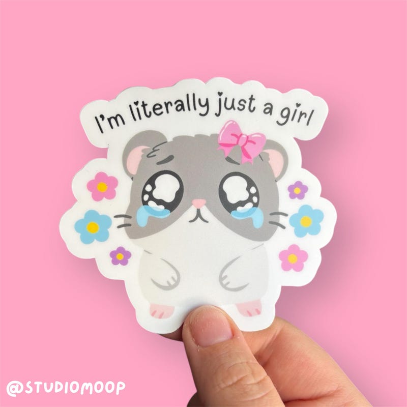 Crying Hamster Stickers - Etsy