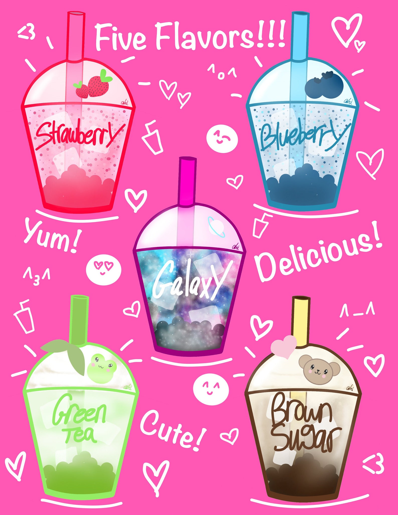 Bubble Tea Stickers - Etsy