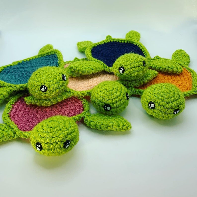 Sea Turtle Crochet Drink Coaster Set of 5 - Etsy