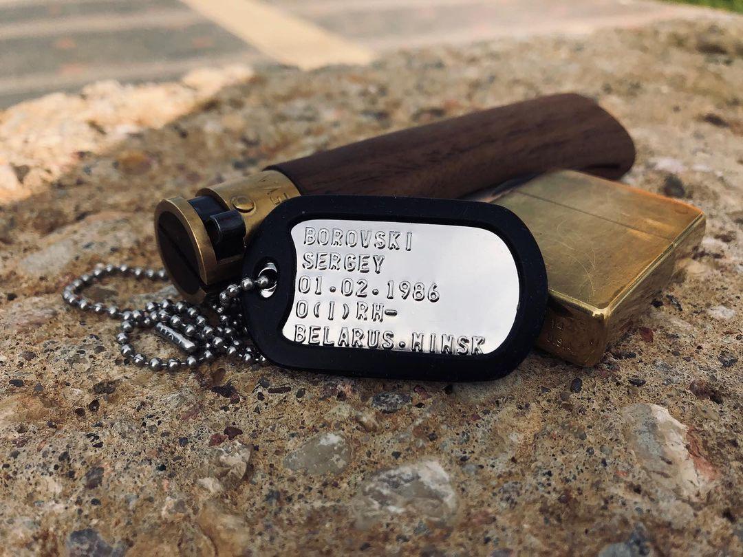 Personalized Dog Tags Gift for Men Military Style US Army Custom Dog ...