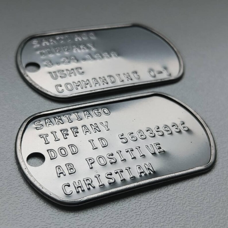 Personalized Dog Tags Gift for Men Military Style US Army Custom Dog ...