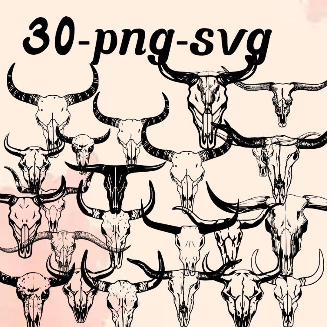 Bull Head Transparent PNG Material High-resolution Creative Patterns - Etsy