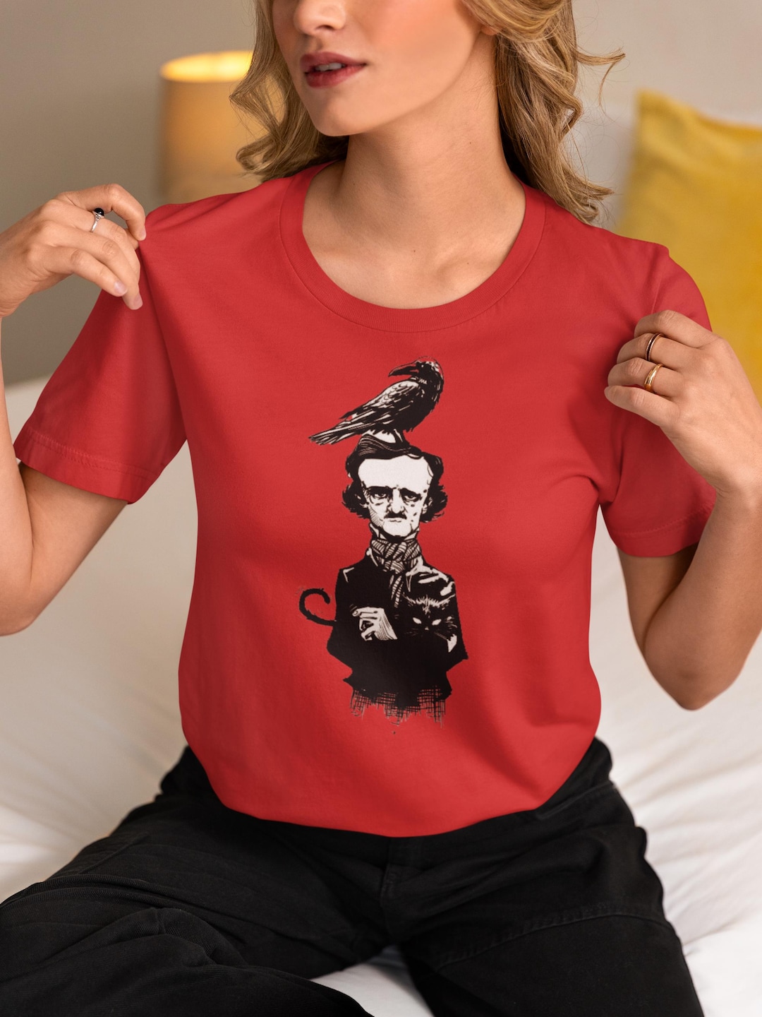 Edgar Allan Poe T-shirt: Dark Academia Gothic Horror Tee - Etsy