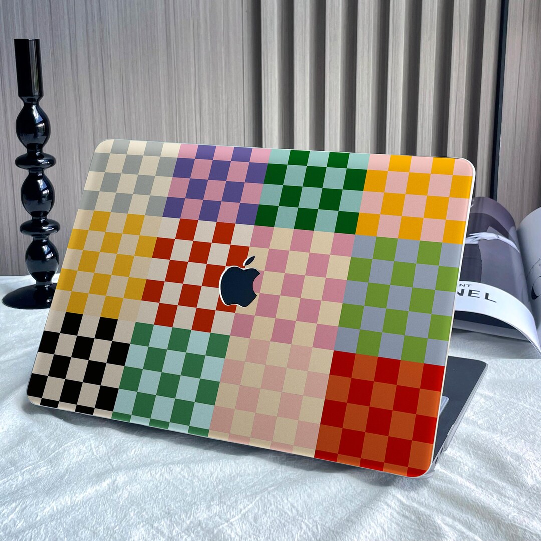Colorful Checkered Wallpaper Case for New MacBook Pro 14 Pro A2442 Pro ...