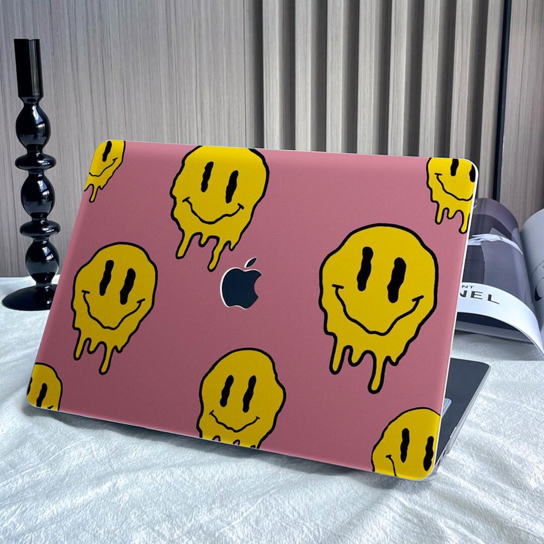 Drippy Smiley Face MacBook Case, Fun Laptop Cover for Air 13/15, Pro 13 ...