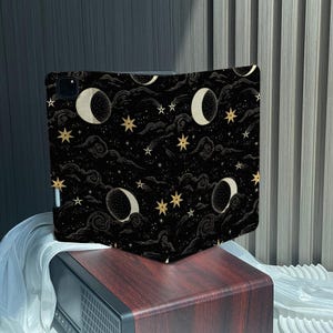 Black Stars and Moon iPad Case With Pencil Holder | Protective iPad Air ...