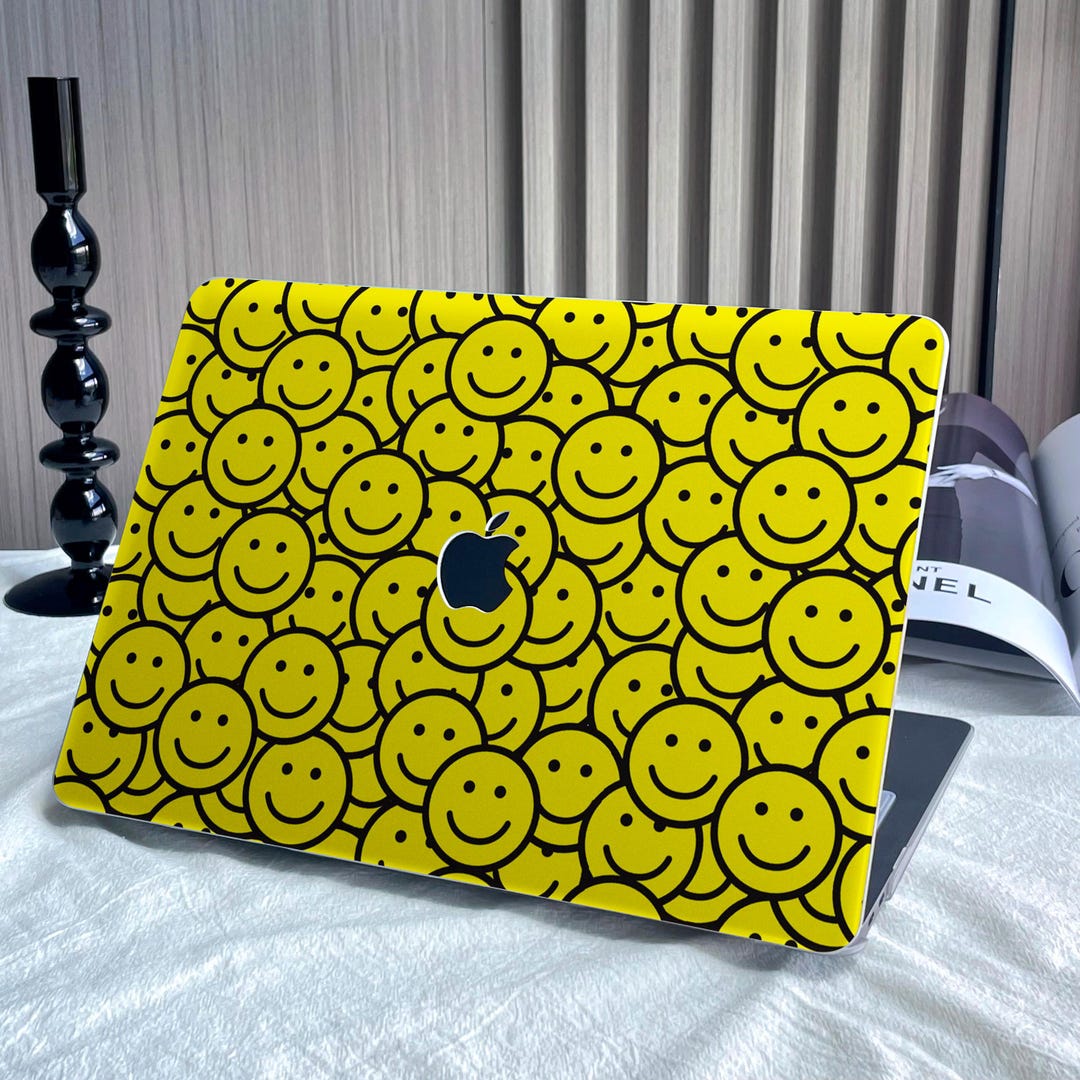 Smiley Face Emoji MacBook Case, Fun Protective Laptop Cover for Air 11 ...