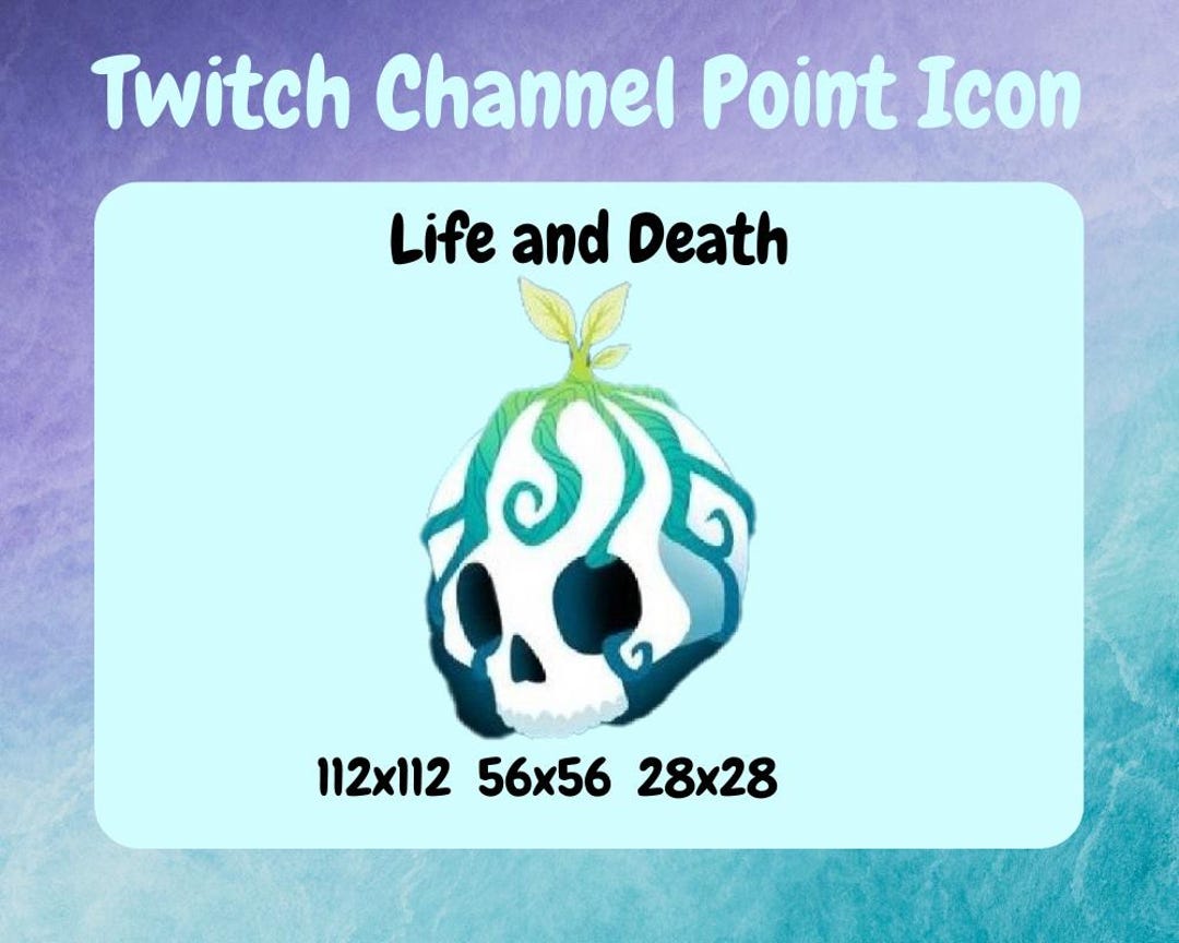 Life and Death Twitch Channel Point Icon for Streaming - Etsy
