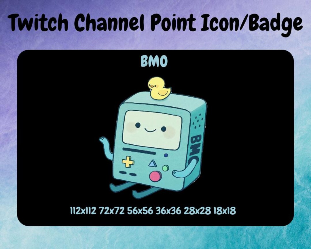 BMO Twitch/discord Emote and Channel Reward Point Icon for Streaming - Etsy