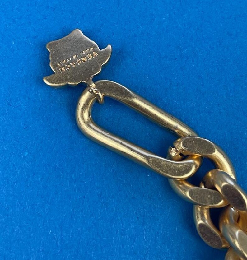 Vintage Versace Gold Rare Medusa Chain Bracelet - Etsy