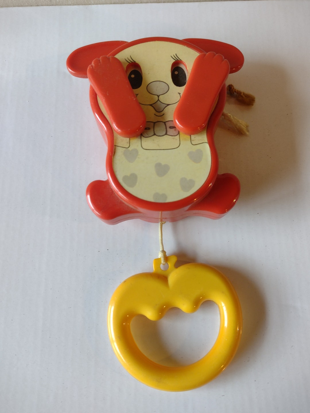 Vintage Tomy Peek a Boo Musical Rabbit Toy With Pull Cord. - Etsy