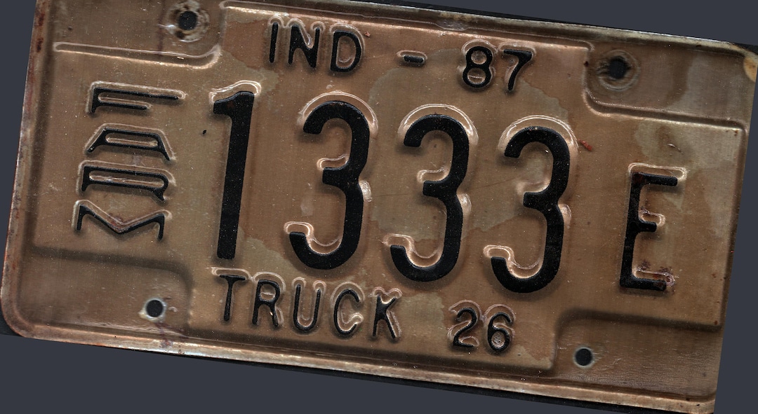 Vintage Indiana License Plate Vintage Plate, Old License Plate ...