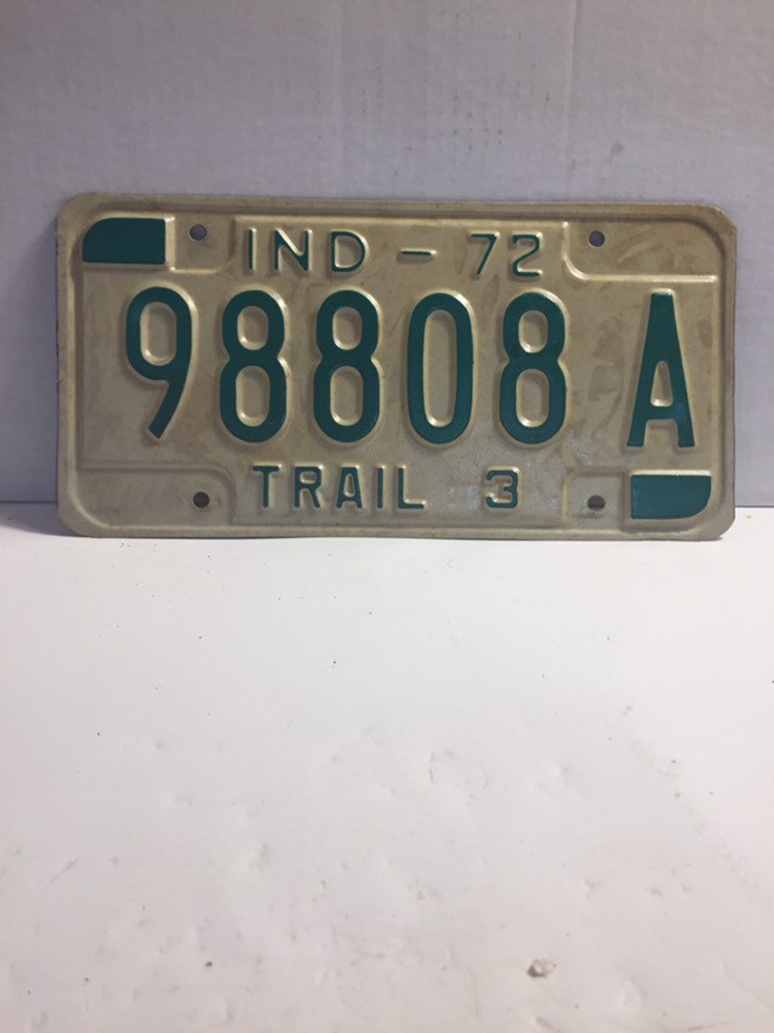 Vintage Indiana Trailer License Plate Vintage Plate Old - Etsy
