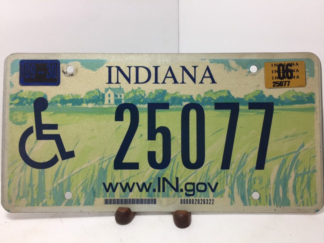 Vintage Indiana License Plate Vintage Plate, Old License Plate ...