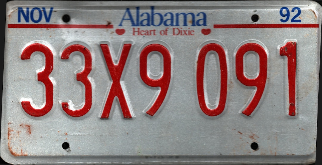 Vintage Alabama License Plate Vintage Plate, Old License Plate ...