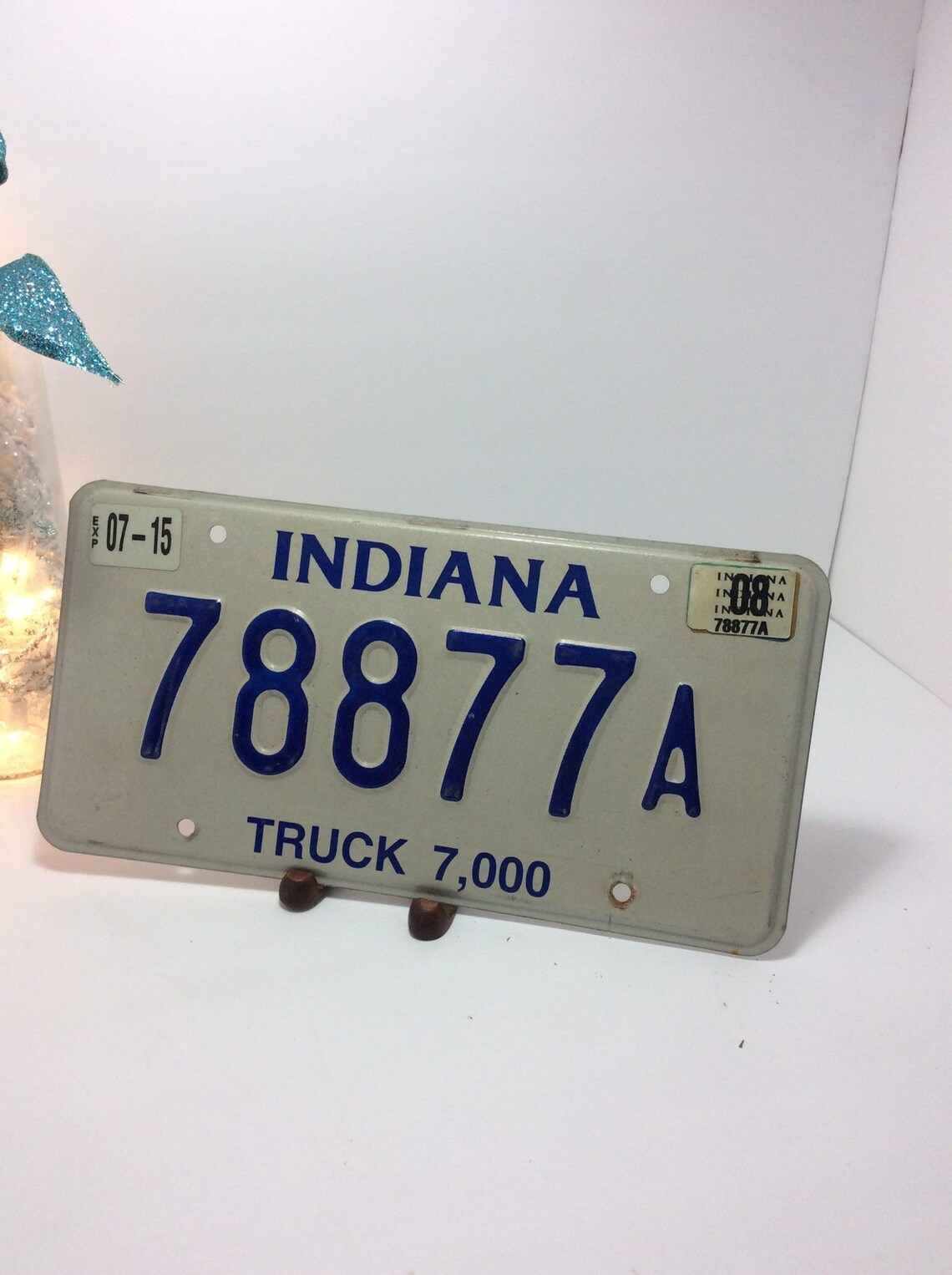 Vintage Indiana License plate Vintage plate Old license | Etsy