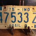 Vintage Indiana Bus License Plate Vintage Plate, Old License Plate ...