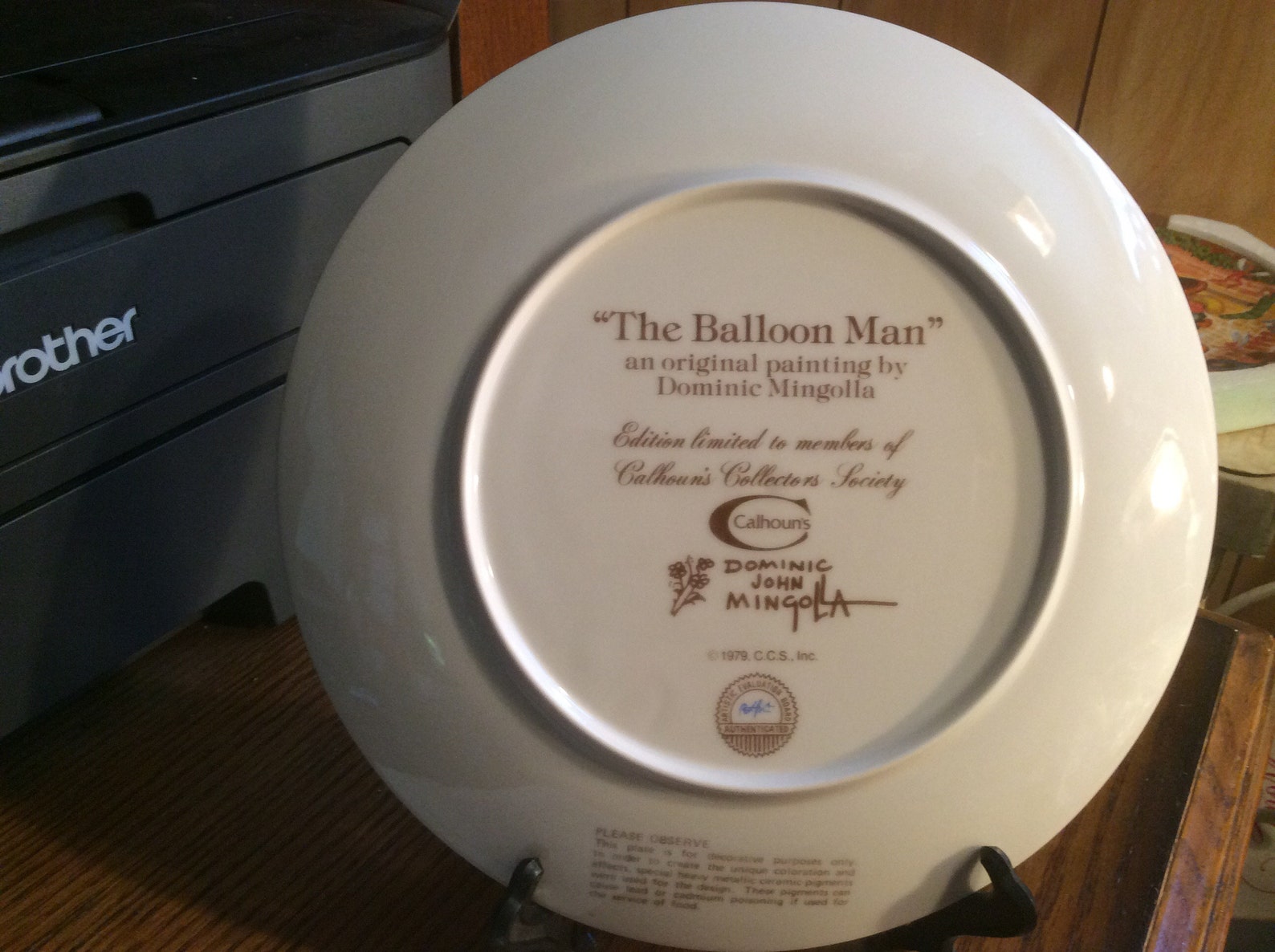 The Balloon Man Collector Plate 1979 Fine China Vintage - Etsy