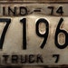 Vintage Indiana Tractor License Plate Vintage Plate, Old License Plate ...