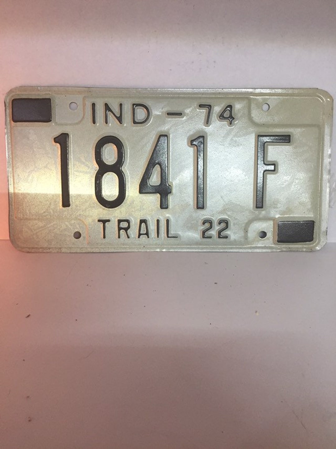 Vintage Indiana Trailer License Plate Vintage Plate Old - Etsy