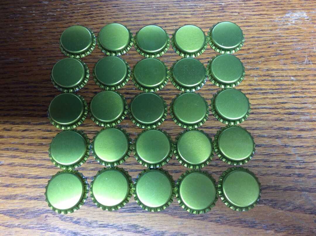 25 New Unused Gold Bottle Caps. Wine Beer - Etsy