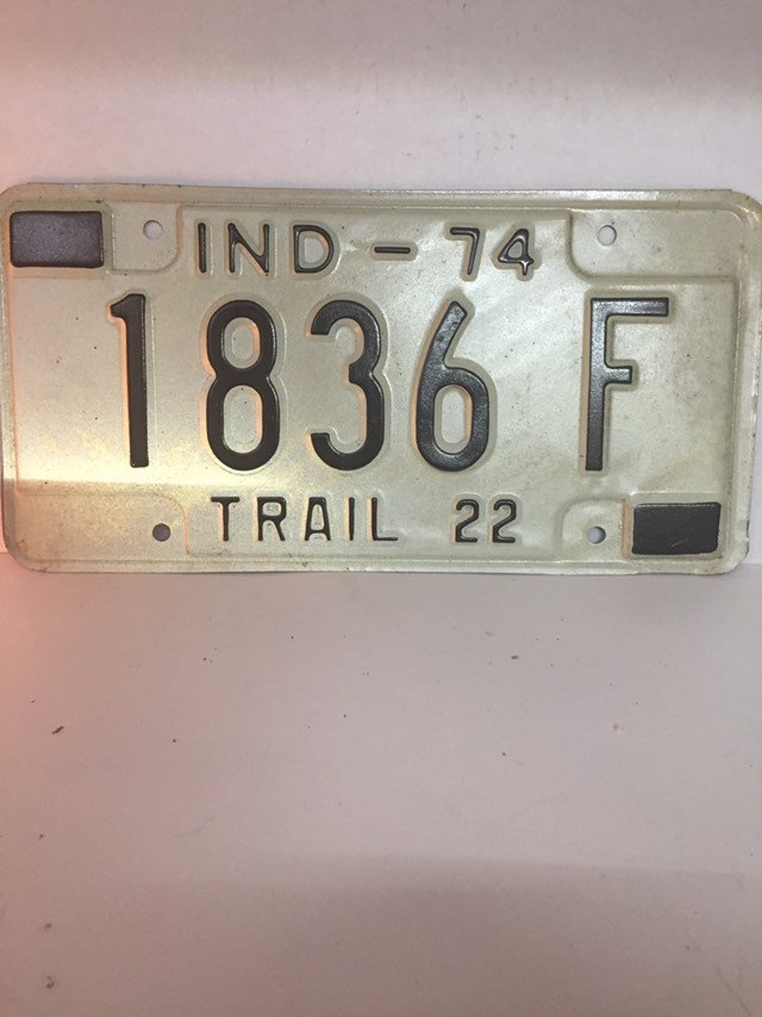 Vintage Indiana Trailer License Plate Vintage Plate Old - Etsy