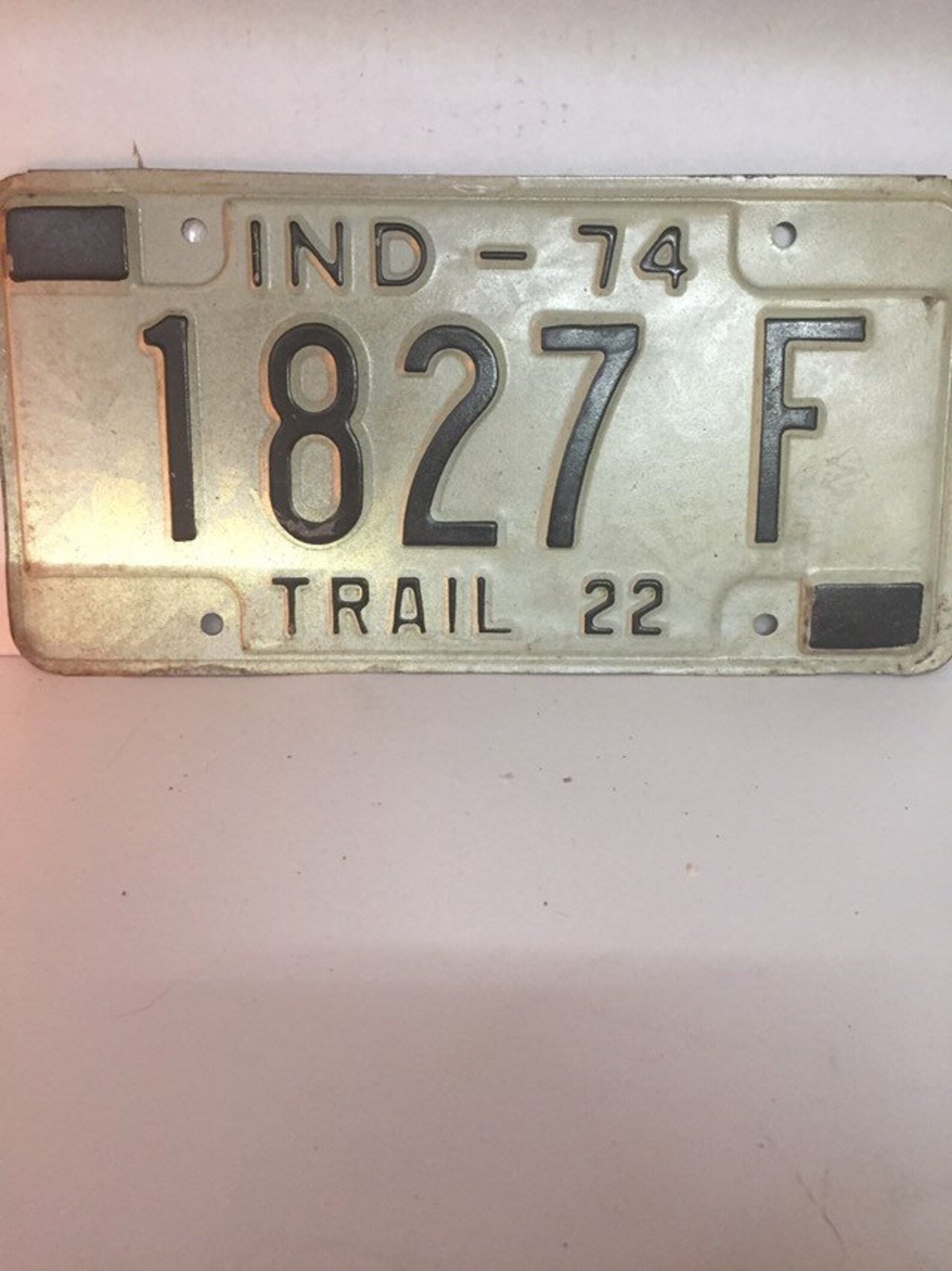 Vintage Indiana Trailer License Plate Vintage Plate Old - Etsy