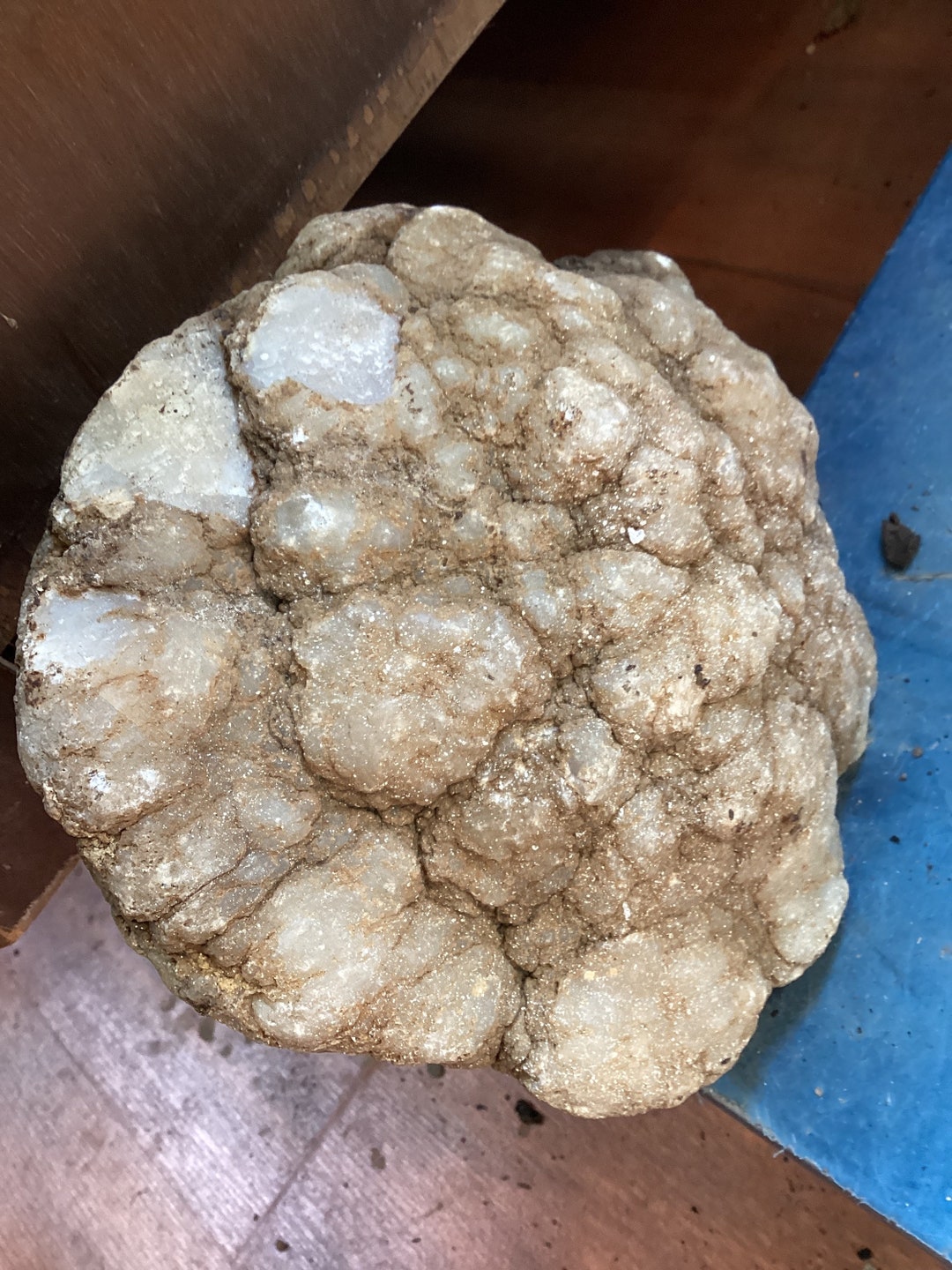 HUGE Beautiful Indiana Geode! 18 Pound Beauty ! Crystals ,unopened ...