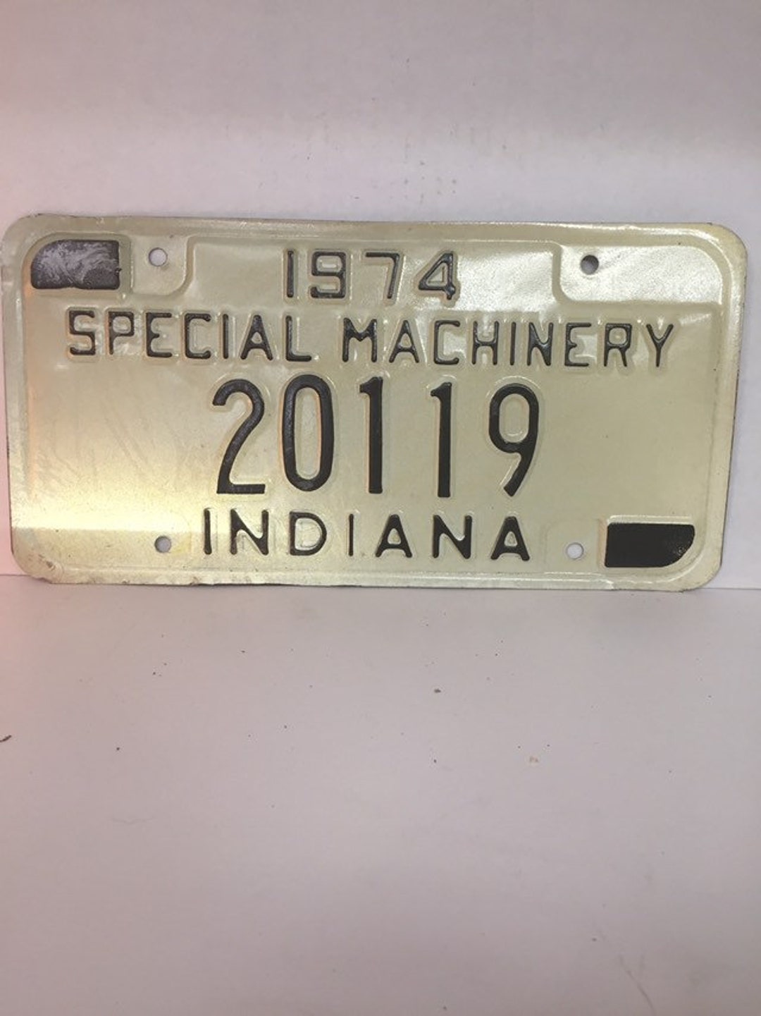 Vintage Indiana Special Machinery License Plate Vintage - Etsy