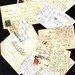 20 Antique Vintage Postcards Beautiful Script Handwriting. Great for ...