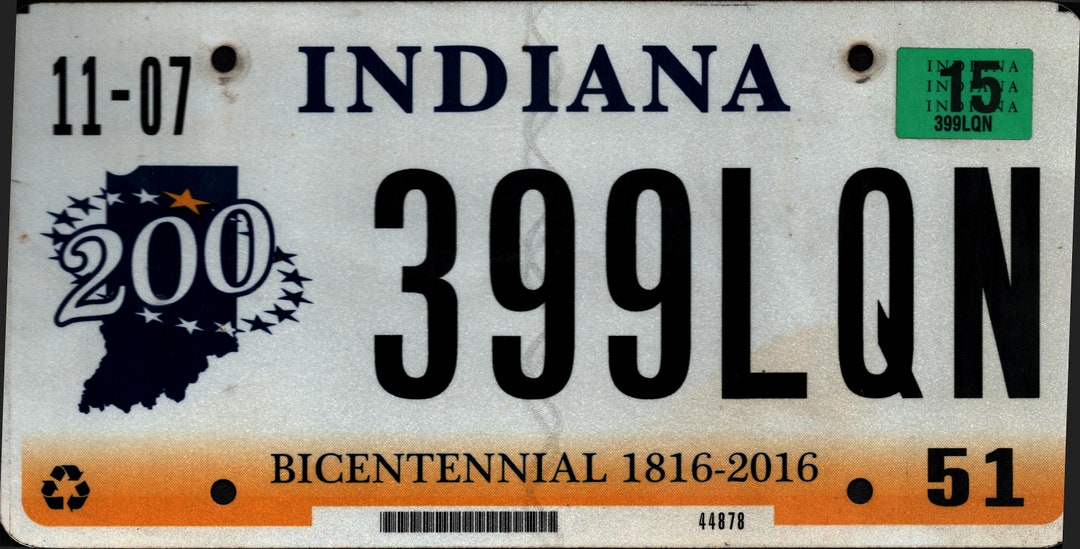 Vintage Indiana License Plate Vintage Plate, Old License Plate ...