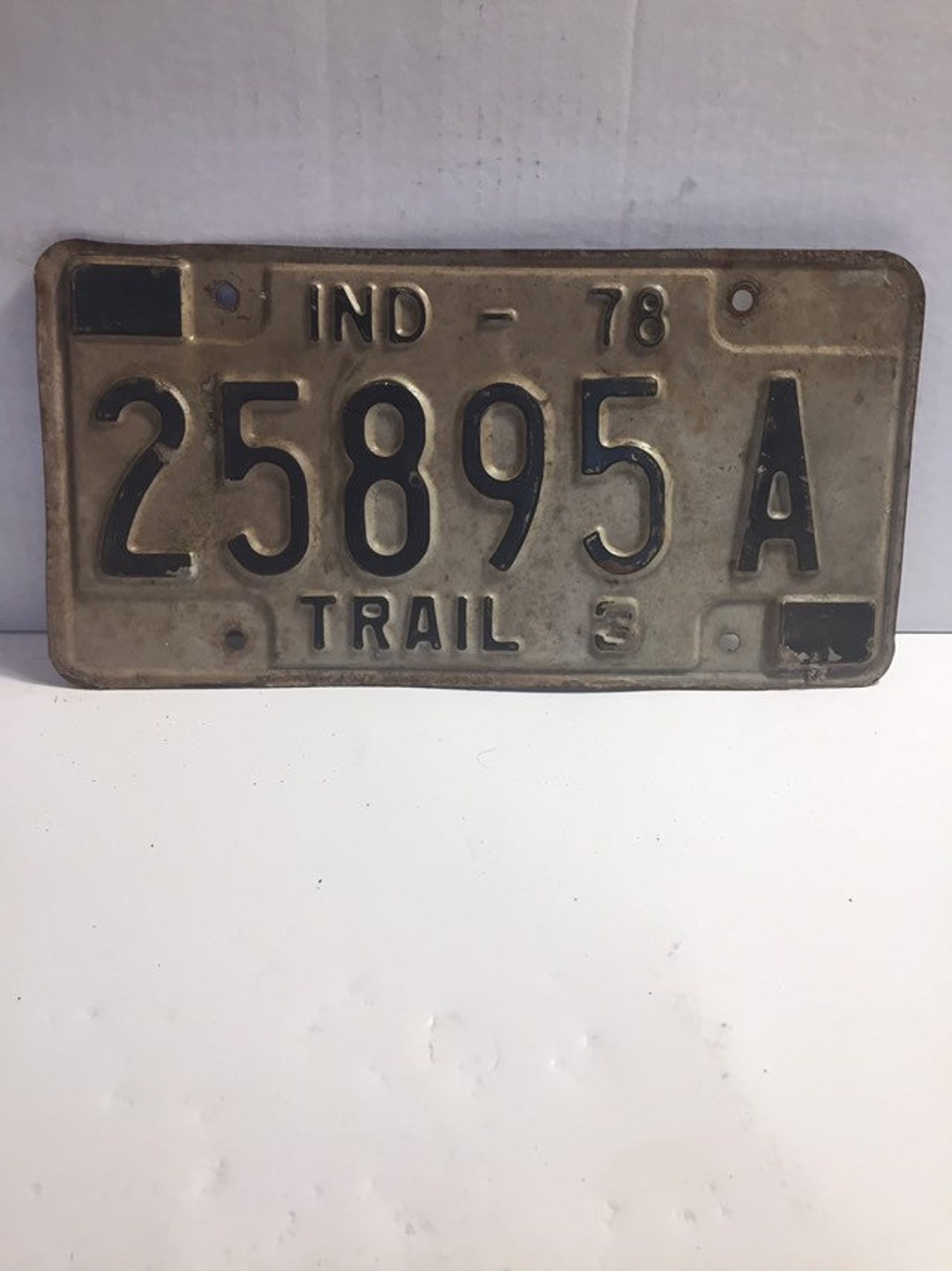 Vintage Indiana Trailer License Plate Vintage Plate, Old License Plate ...