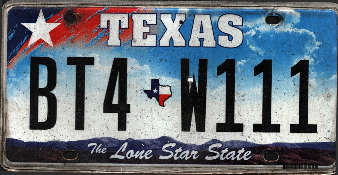 Vintage Texas License Plate Vintage Plate, Old License Plate, Birthday ...