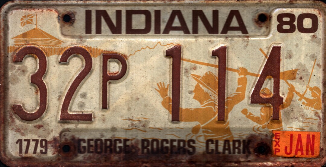 Vintage Indiana License Plate Vintage Plate, Old License Plate ...