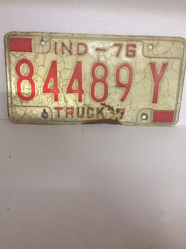 Collectibles Vintage plate Vintage Indiana License plate 1976 Old ...