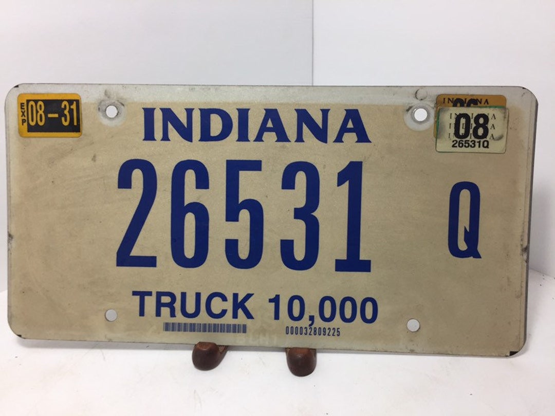 Vintage Indiana License Plate Vintage Plate, Old License Plate ...