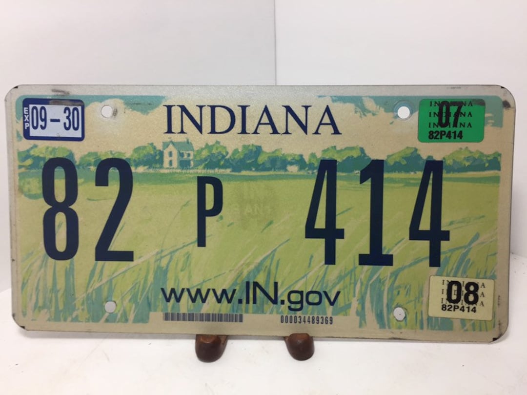 Vintage Indiana License Plate Vintage Plate, Old License Plate ...