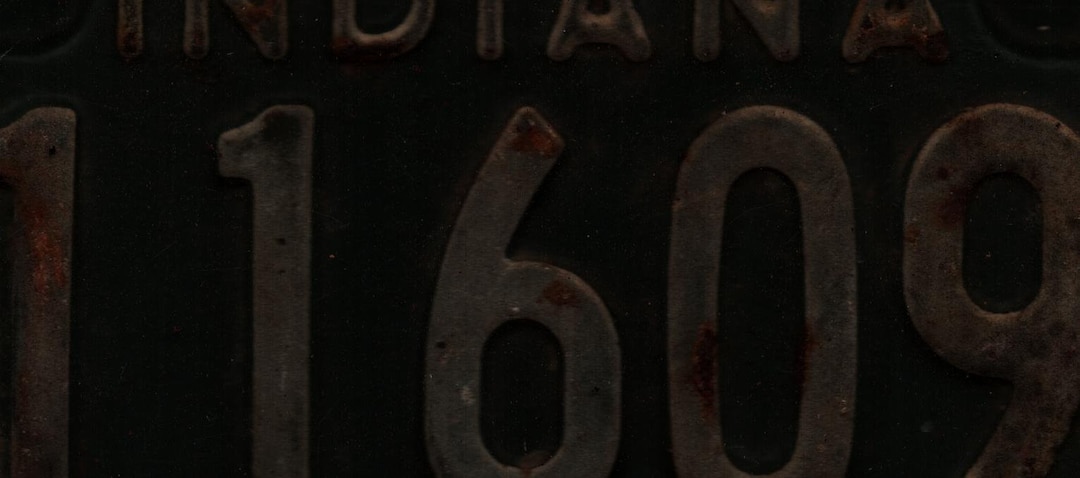 Vintage Indiana MOTORCYCLE License Plate Vintage Plate, Old License ...