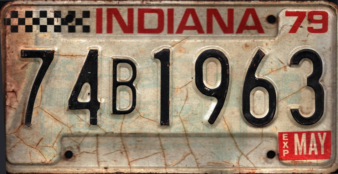 Vintage Indiana License Plate Vintage Plate, Old License Plate ...