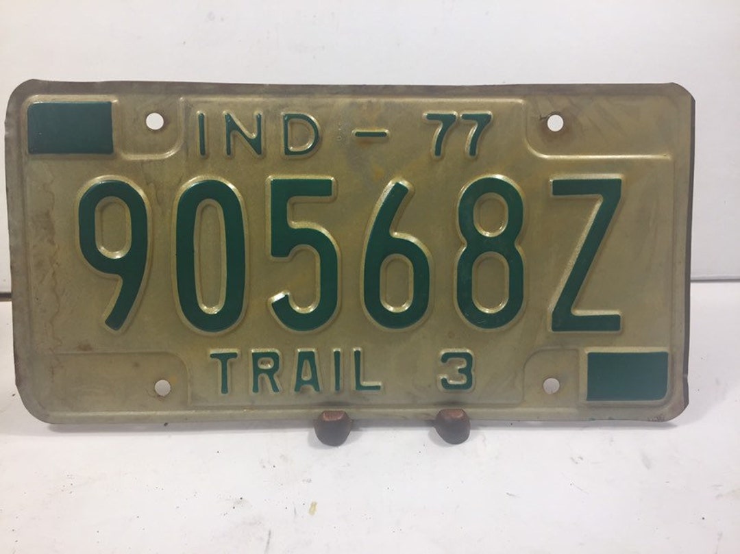 Vintage Indiana License Plate Vintage Plate, Old License Plate ...