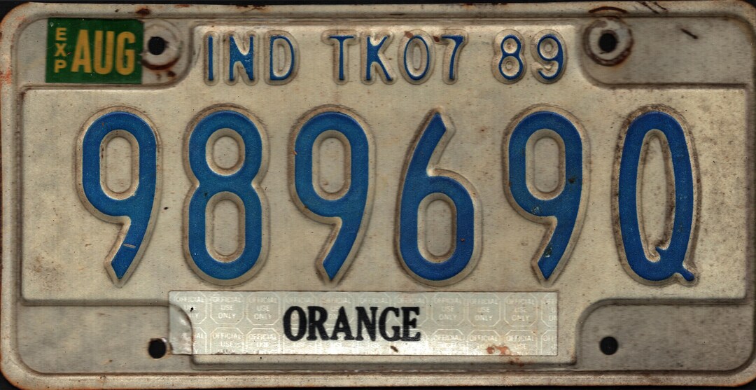 Vintage Indiana License Plate Vintage Plate, Old License Plate ...
