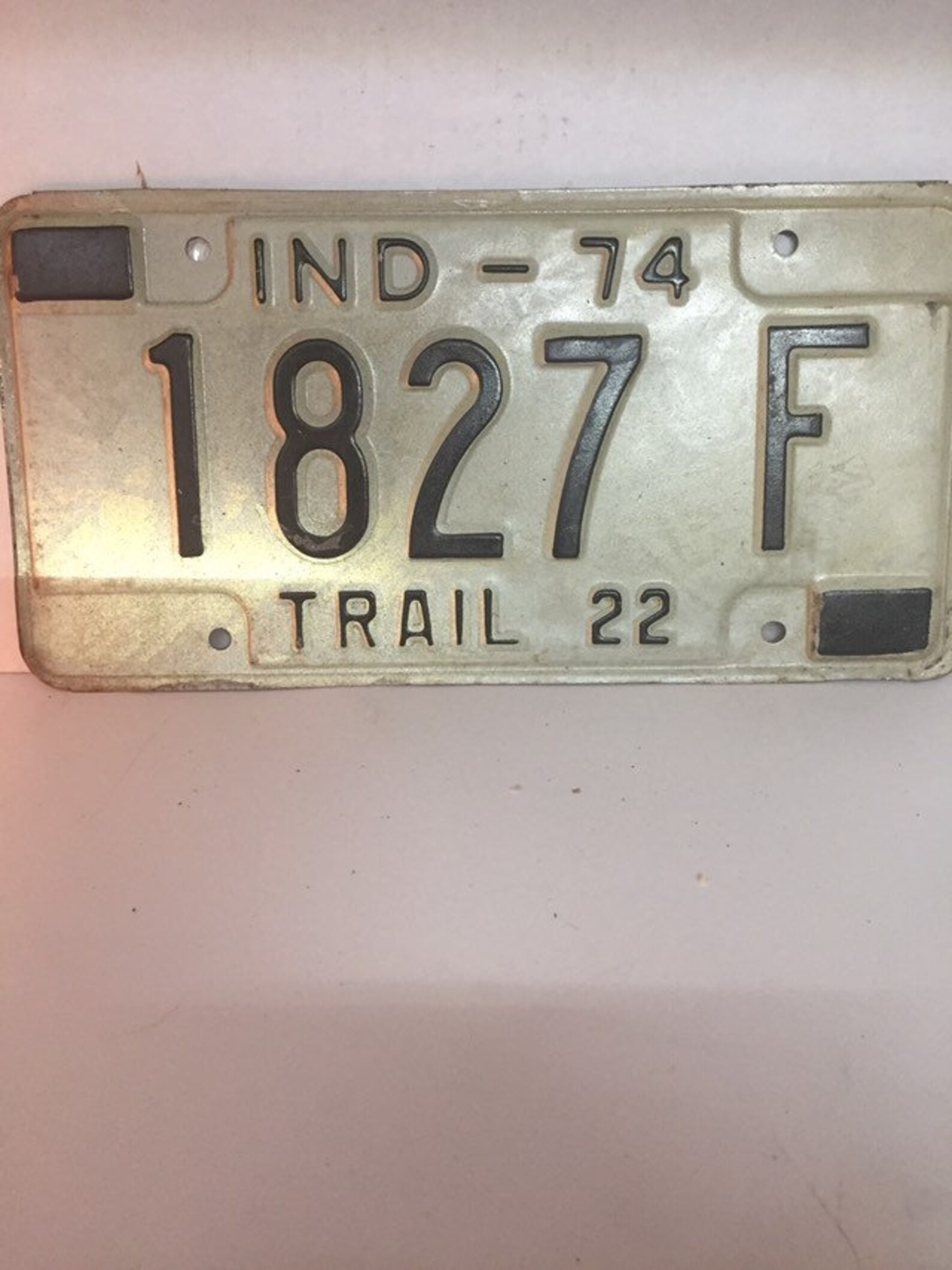 Vintage Indiana Trailer License Plate Vintage Plate Old - Etsy