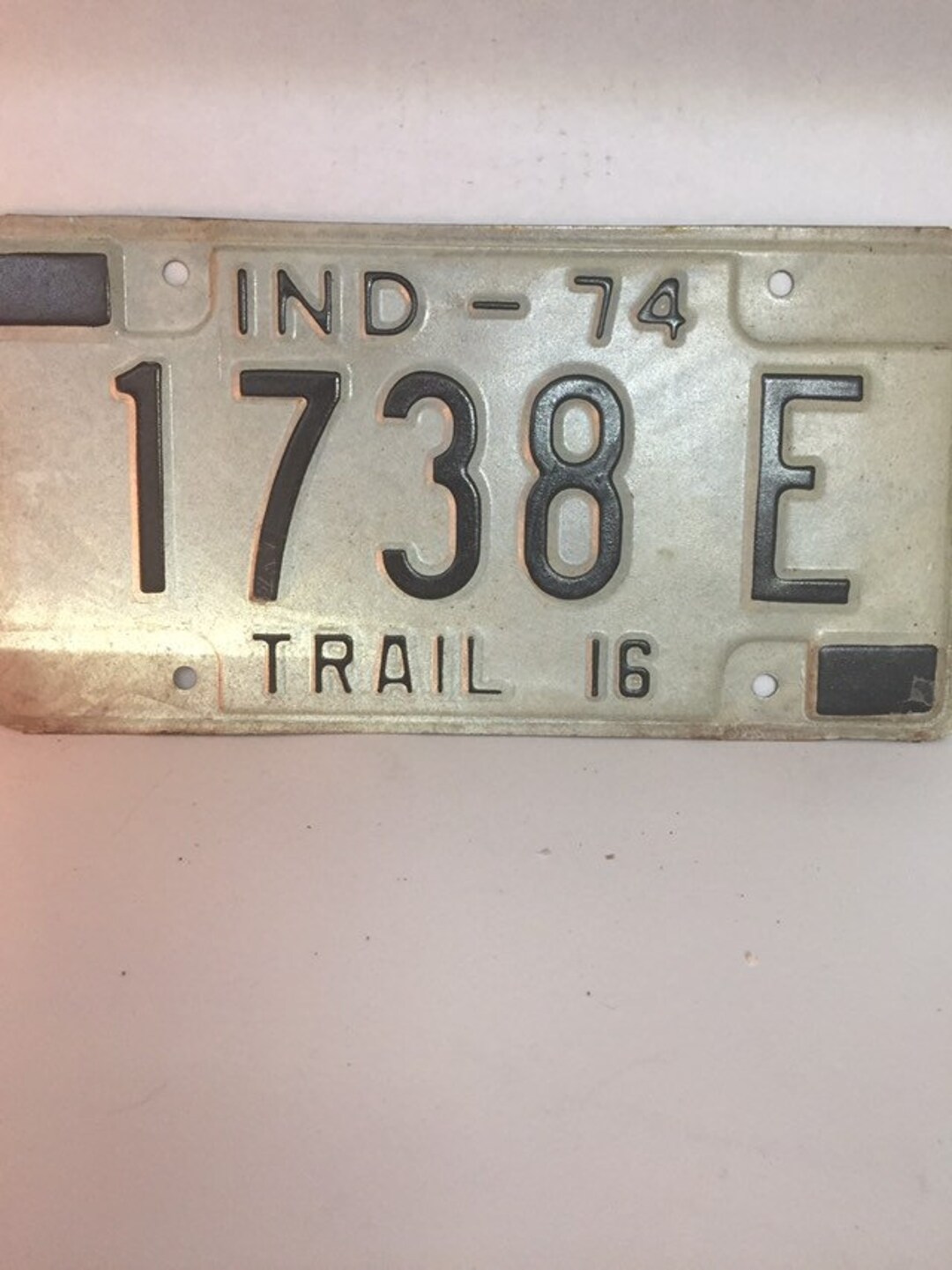 Vintage Indiana Trailer License Plate Vintage Plate, Old License Plate ...