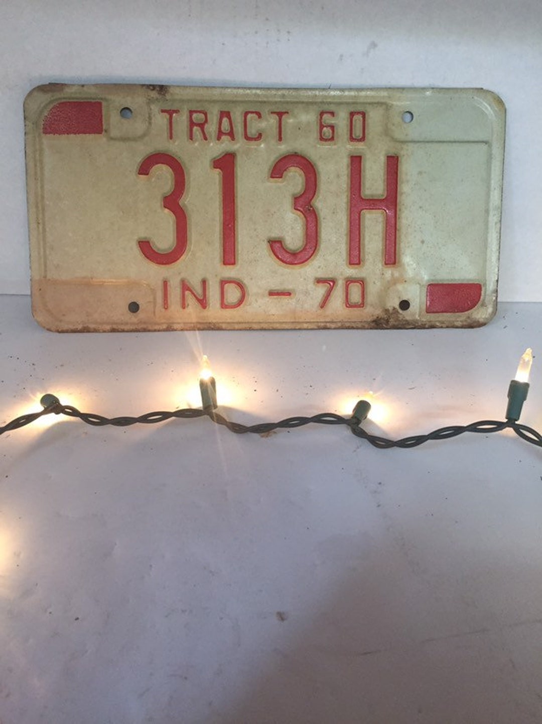 Vintage Indiana Tractor License Plate Vintage Plate, Old License Plate ...