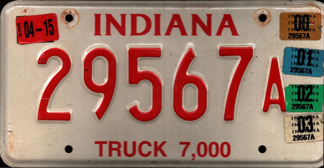 Vintage Indiana License Plate Vintage Plate, Old License Plate ...