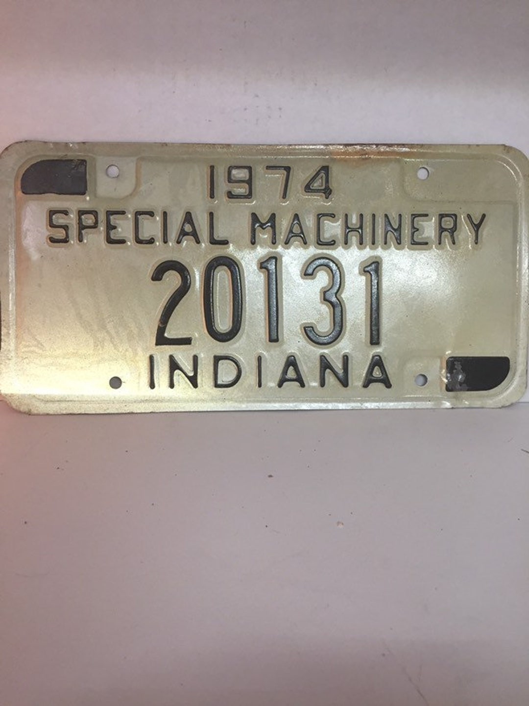 Vintage Indiana Special Machinery License Plate Vintage Plate, Old ...