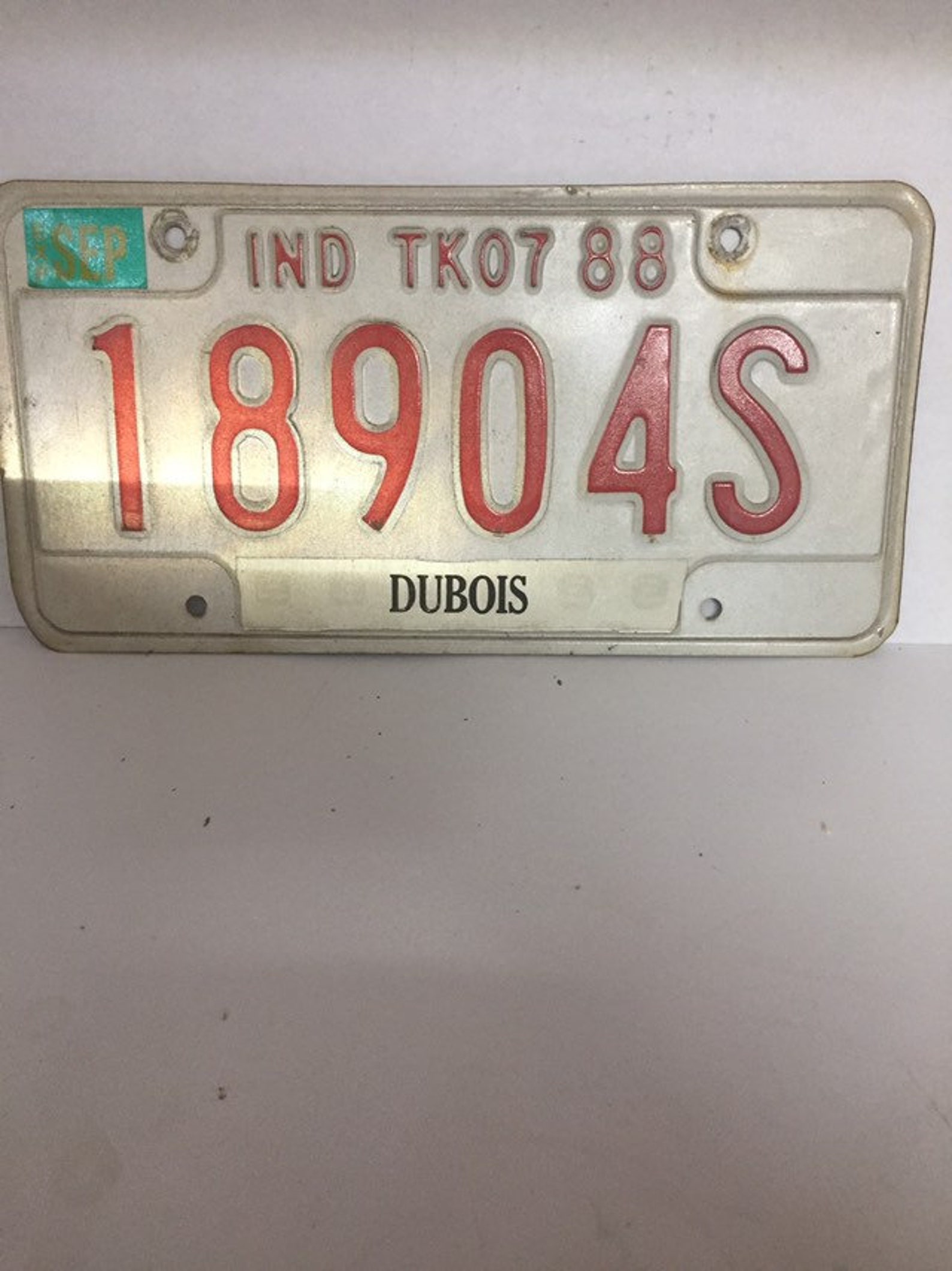 Vintage Indiana License Plate Vintage Plate Old License - Etsy